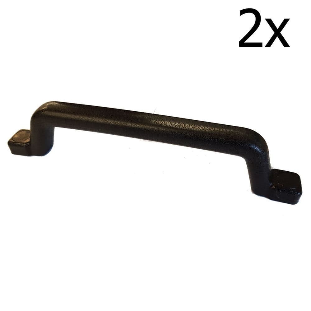 2 x STEEL CORE PULL GRAB HANDLES 185mm 5589/414 trailer horsebox truck ...