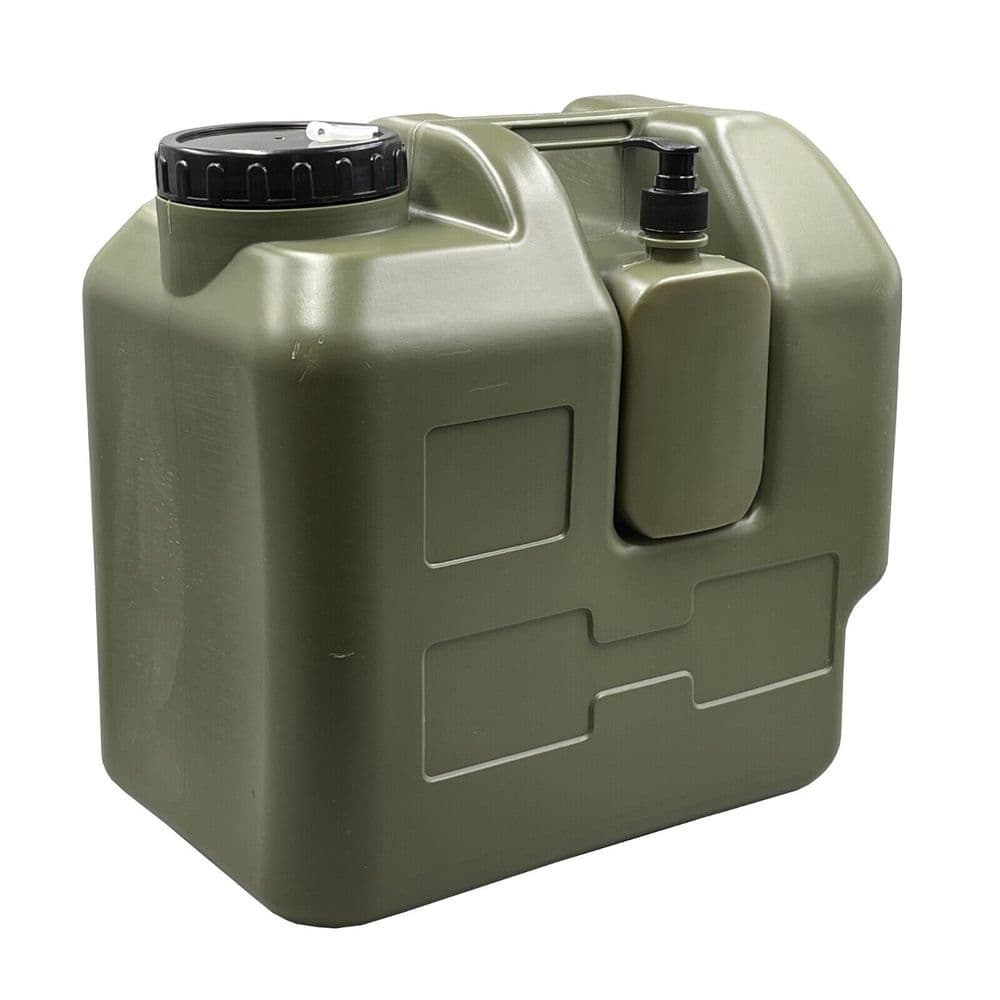 20L Water Carrier with Tap & Soap Dispenser Carp Fishing Camping ...