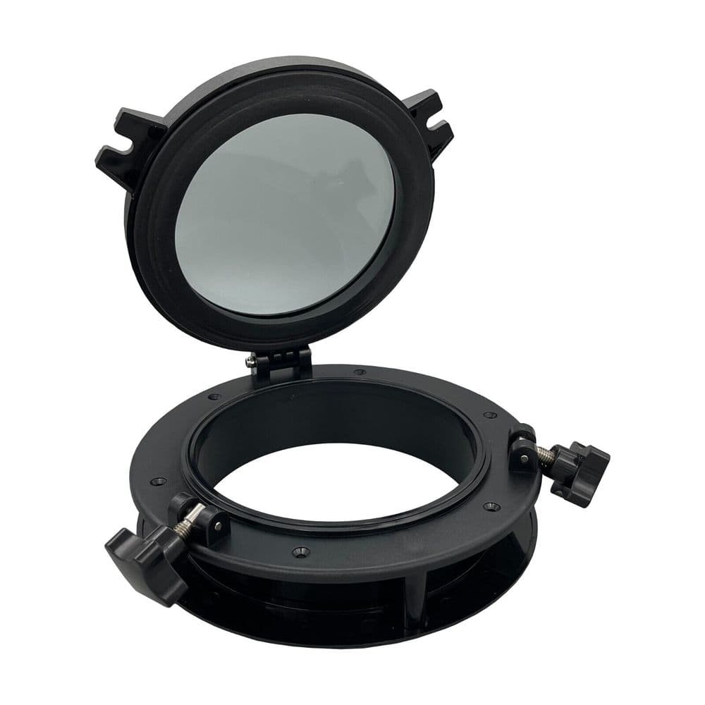 215mm Marine Boat Black Round Porthole Window Hatch narrowboat yacht