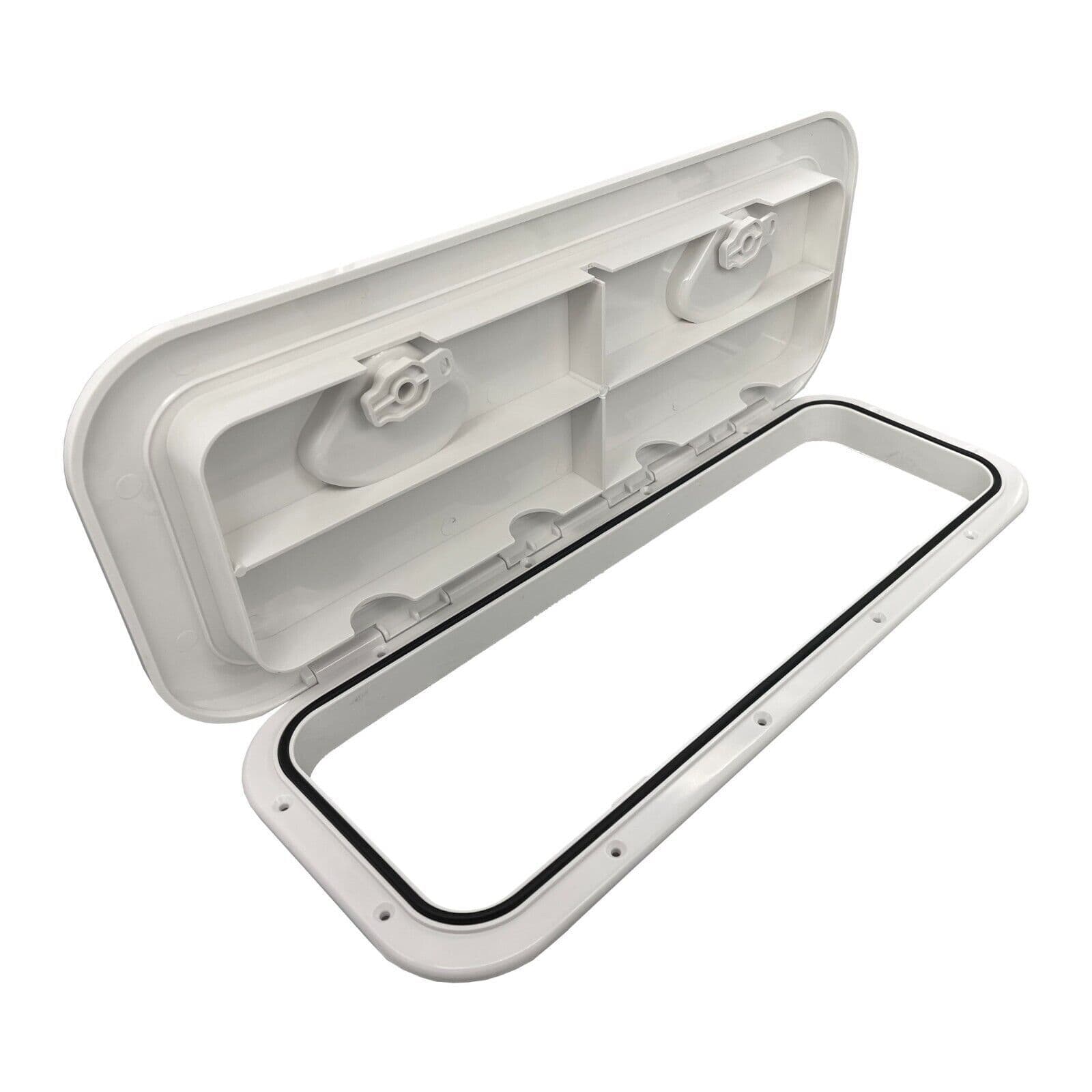 243mm x 607mm Marine Boat White Deck Inspection Access Hatches storage ...