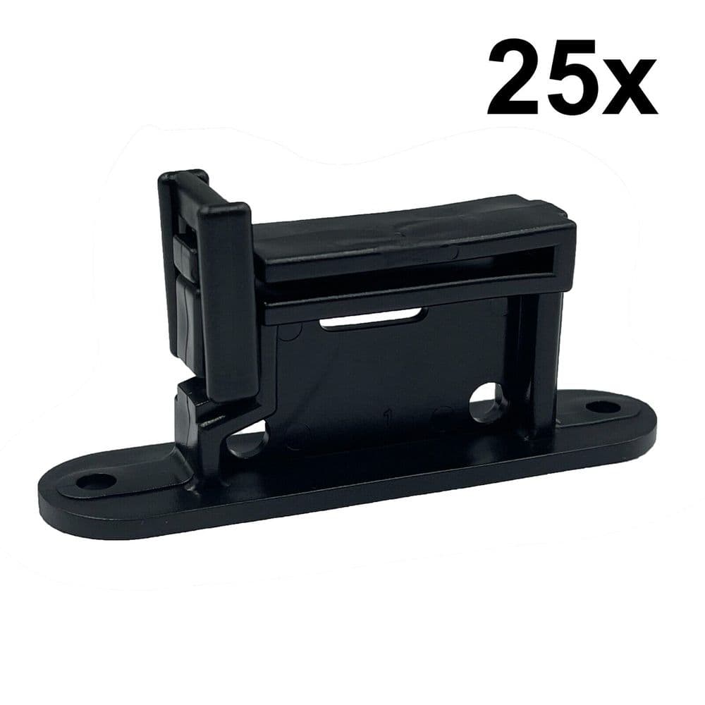 25 x Electric Fence Heavy Duty Tape Clip Insulator for Wooden Post 40mm ...