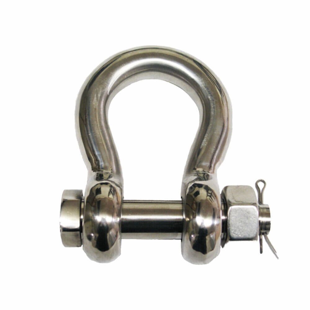 25mm x 28mm x 6T STAINLESS STEEL BOW SHACKLE WITH SAFETY PIN marine lifting