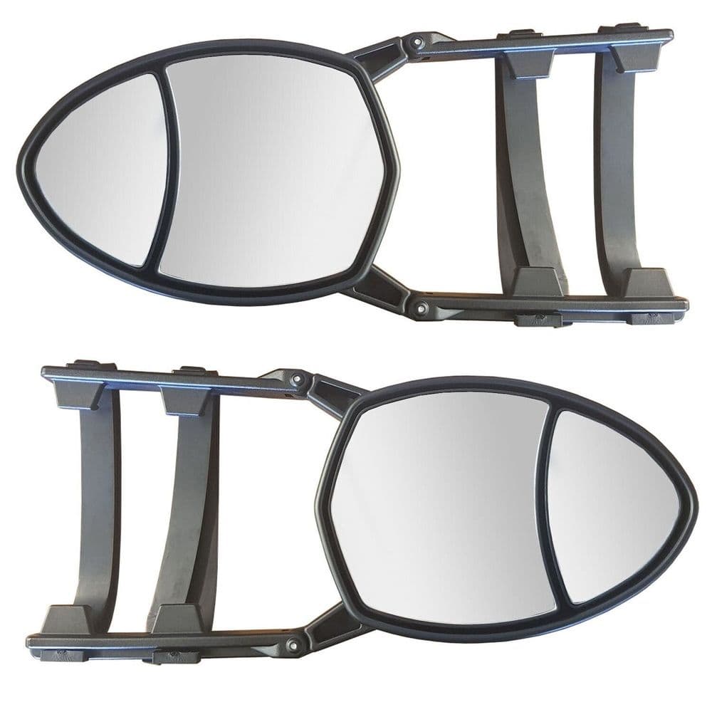 2 x Caravan Universal Aerodynamic Towing Mirrors 324 car trailer