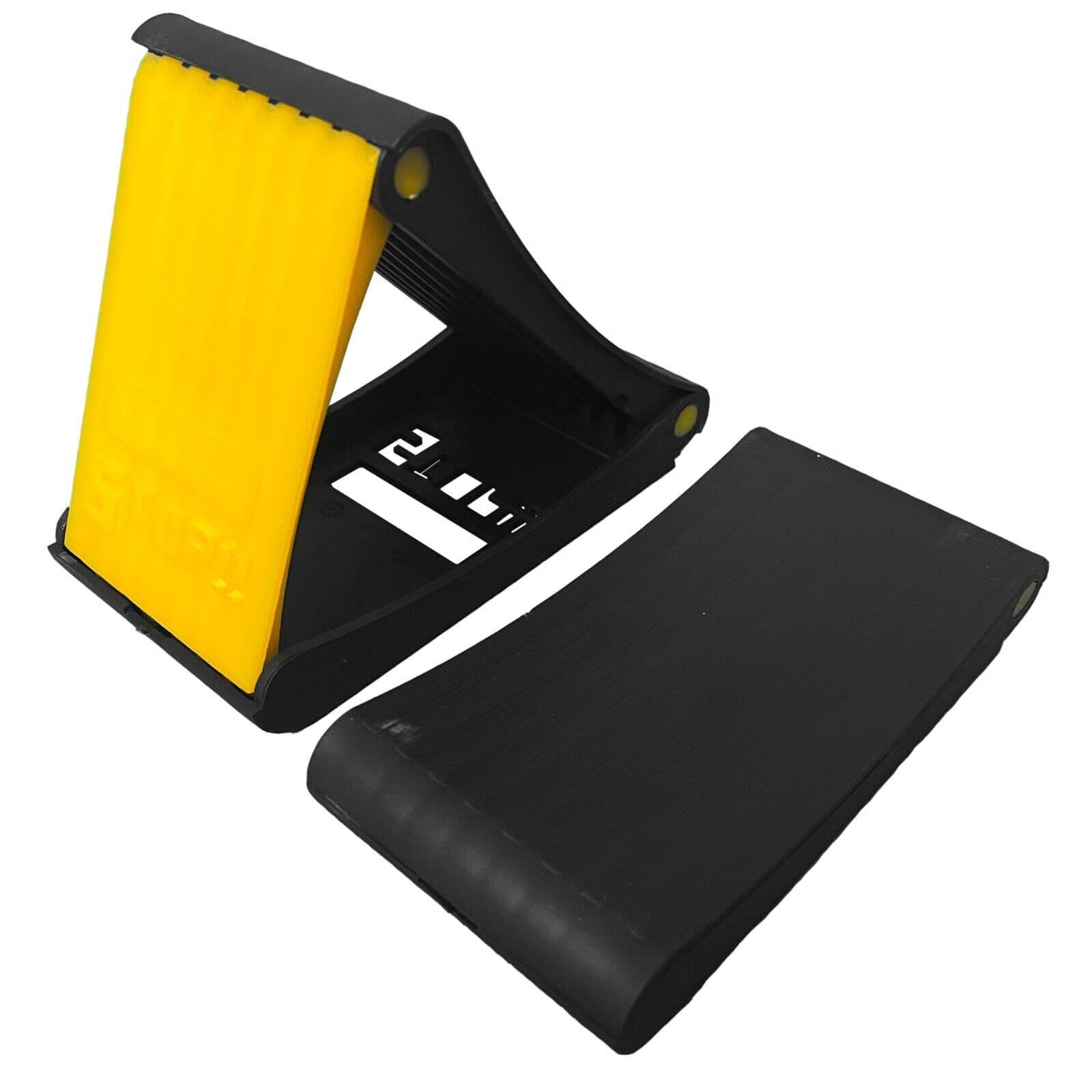 2x Folding Wheel Chocks Caravan Motorhome Car Van Trailer Heavy Duty Spikes