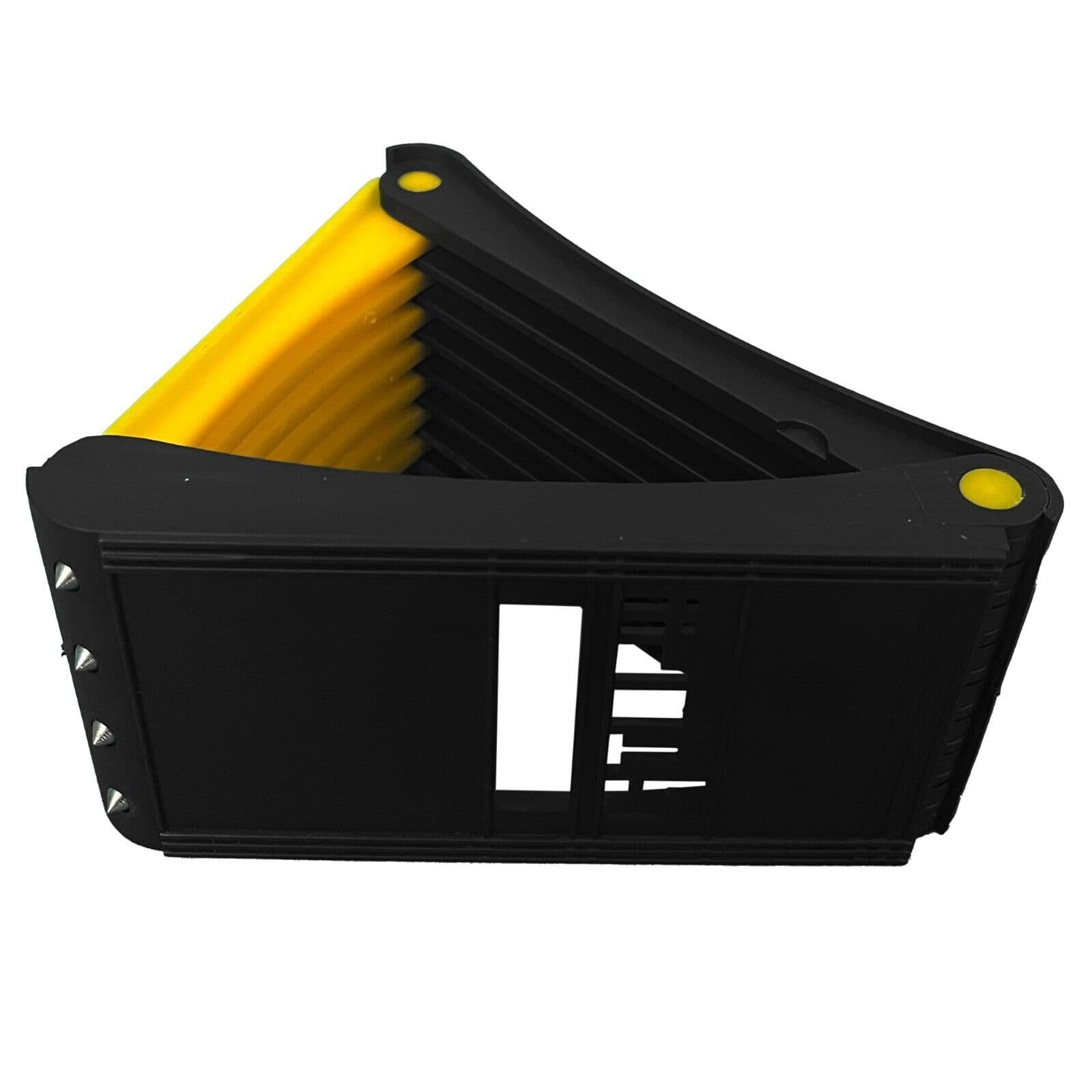 2x Folding Wheel Chocks Caravan Motorhome Car Van Trailer Heavy Duty Spikes