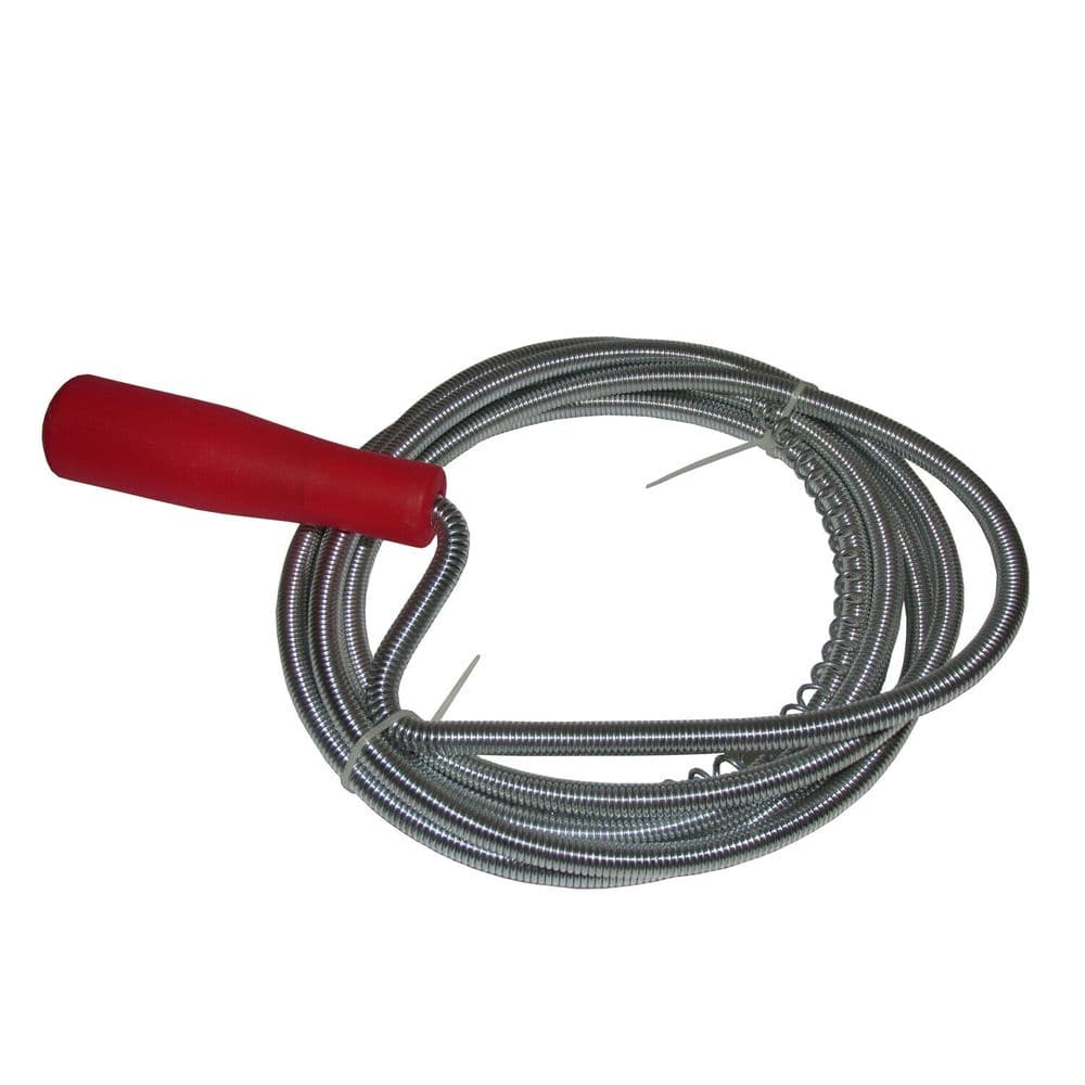 3 metres SPRING WIRE DRAIN UNBLOCKER CLEANER sink waste pipe plumber ...