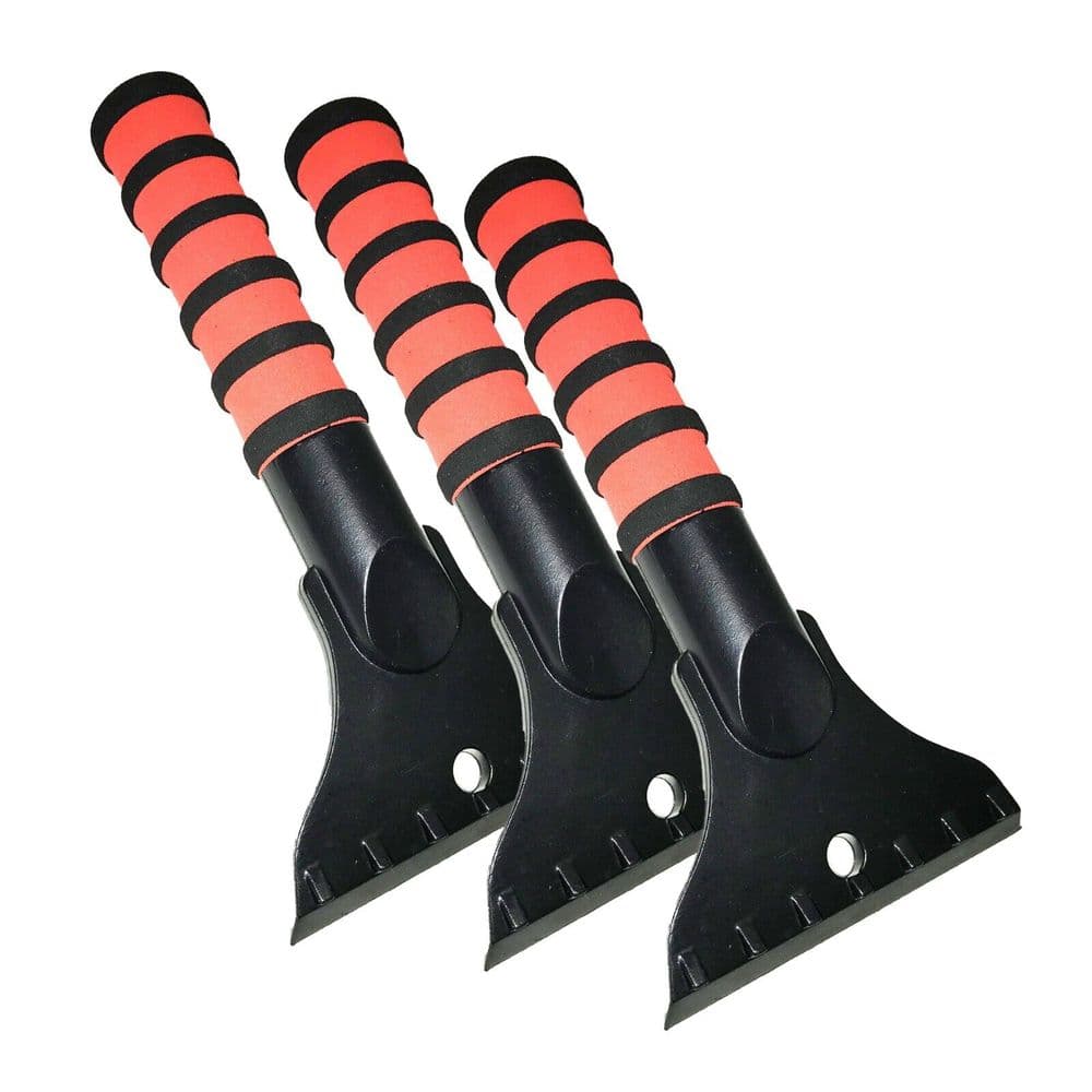 3 x Car Windscreen Ice Scraper Windshield De Icer Frost Remover Soft ...