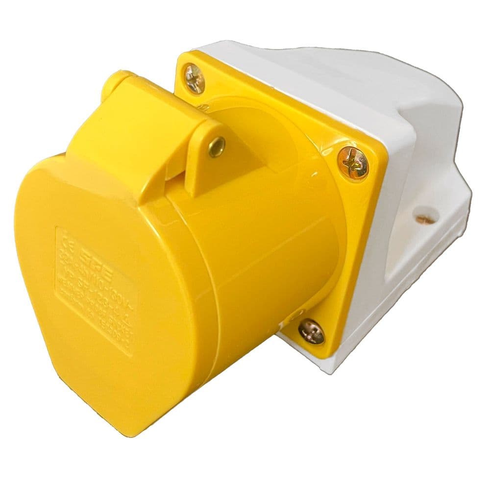 32 amp Socket Surface Mounted 110V Waterproof Mains Hook Up 3 Pin ...
