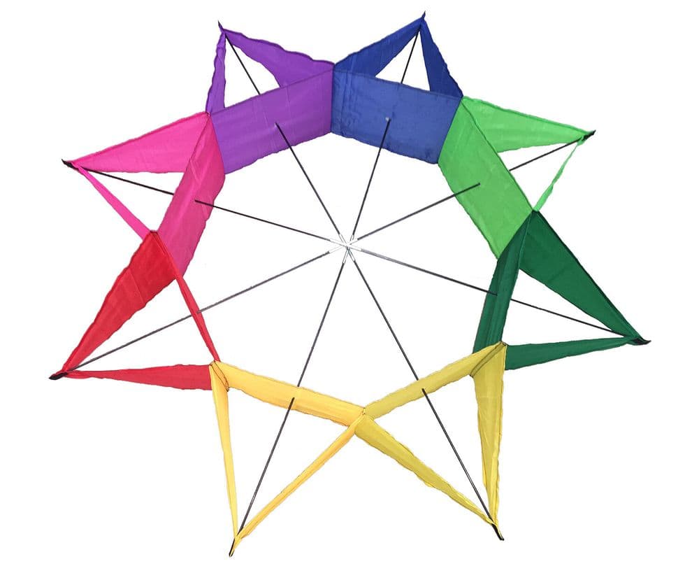 3D KITE or WINDSOCK for FLAG POLE 120cm x 120cm bird scarer camping caravan