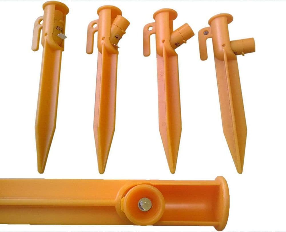4 6 8 10 LED Light Up Tent / Rope Pegs Adjustable Illuminated Plastic Peg