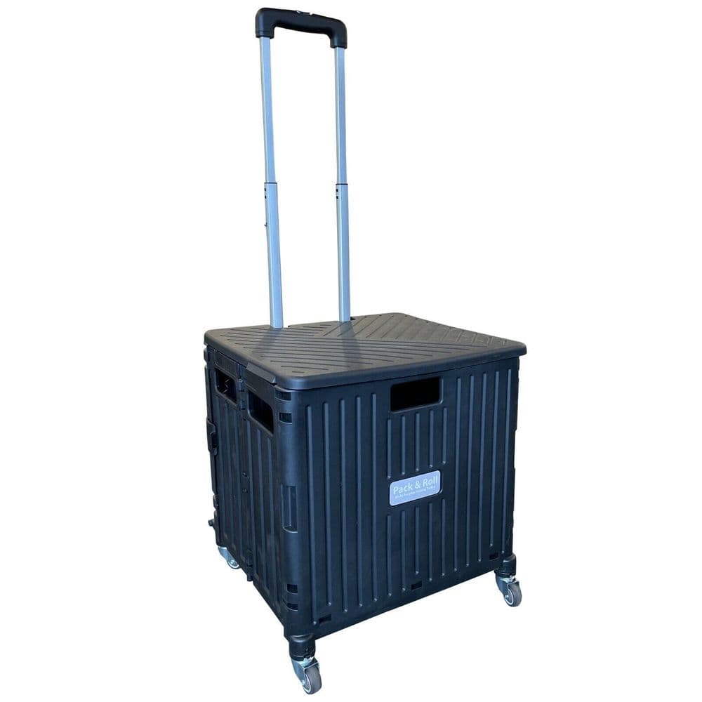 4 wheel 2022 model FOLDING TROLLEY CART with LID 35kgs pack and roll ...