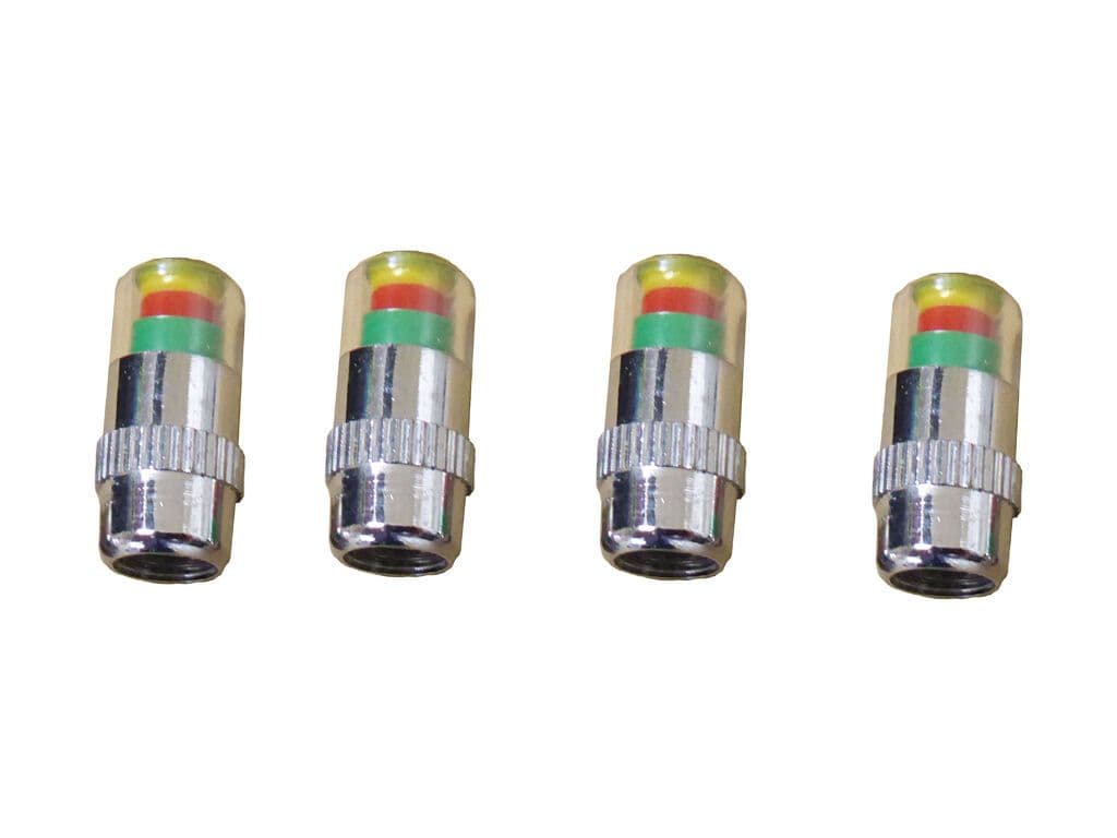 4 x CAR TYRE AIR PRESSURE SENSOR VALVES cap sensor monitors bike