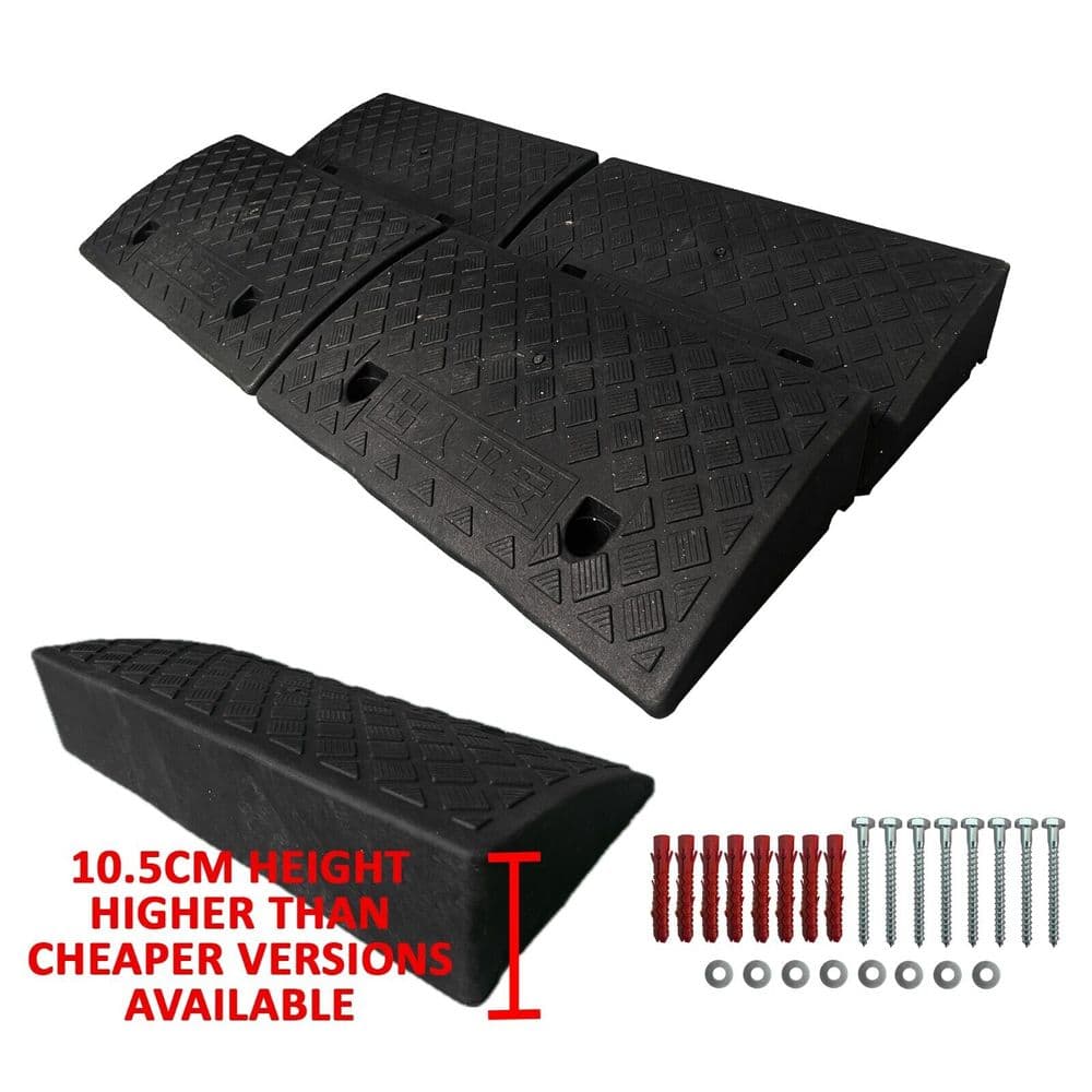 4 x Kerb Ramps Heavy Duty Caravan Trailer Car Truck Mobility Access ...