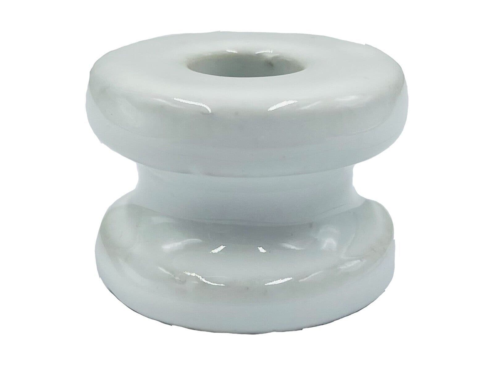 4 x Porcelain Donut Insulators Electric Fencing Doughnut ring wire farm