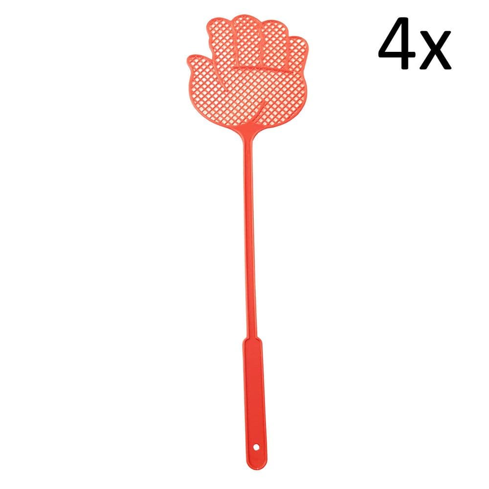 4 x RED BLUE AND GREEN FLY SWATTER insect zapper killer