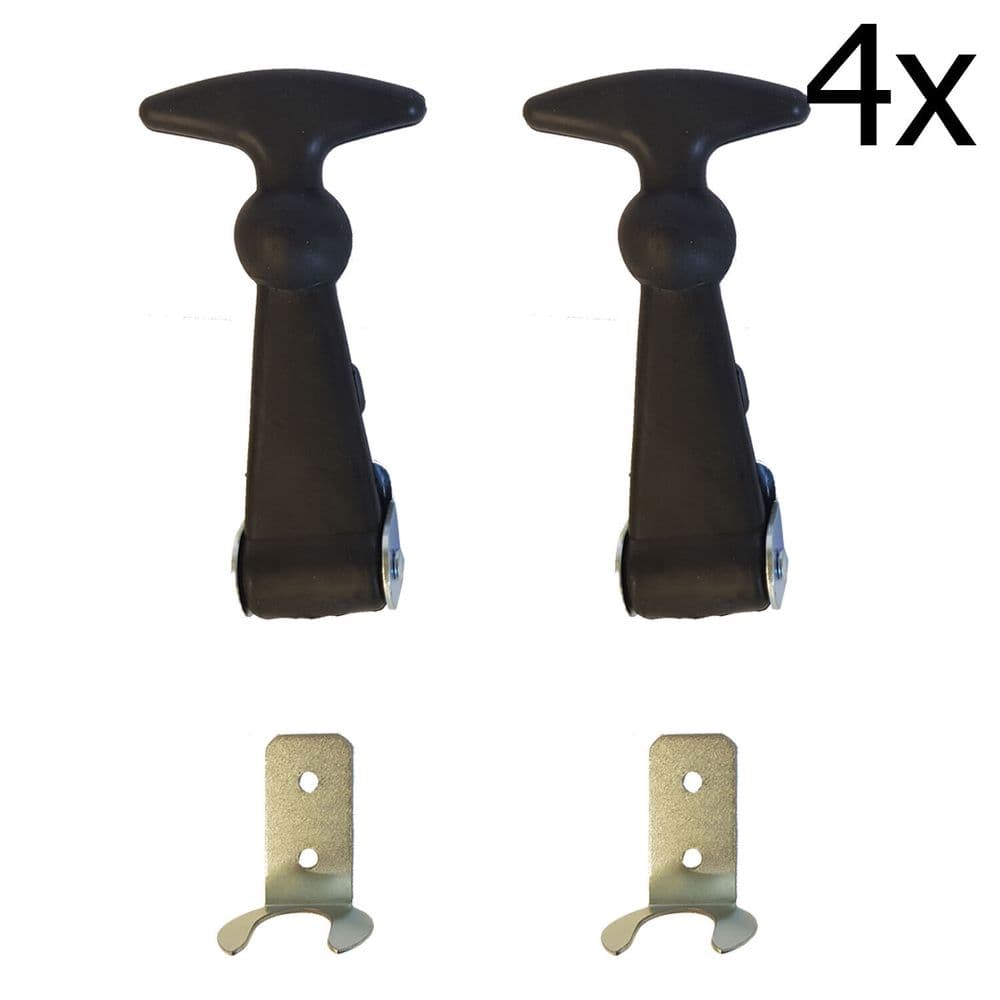 4 x RUBBER BONNET SUPPORT FASTENER DOOR CATCH AP80703-5 truck horsebox ...