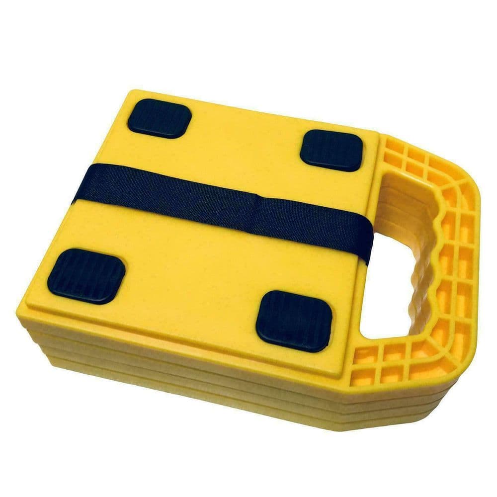 4 x SQUARE CARAVAN RV JACK PADS SUPPORT STABILISER LEVELLING PLATES ...