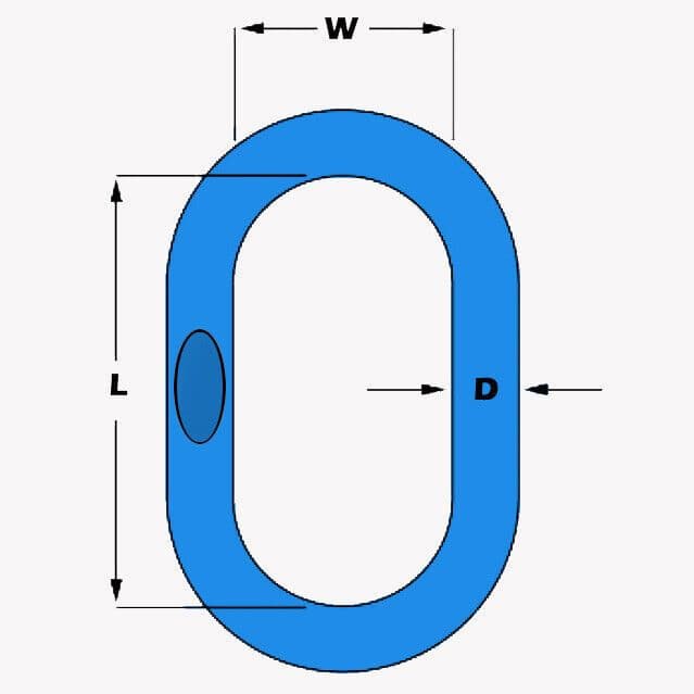 45B7 FRAM SINGLE MASTER LINK WLL 27 6 T wire rope chain slings webbing web