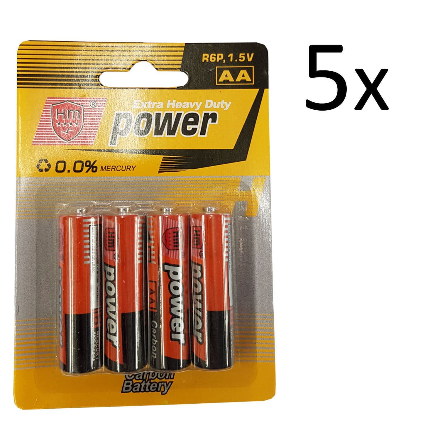 5 packs 20 batteries Type AA 1 5V BATTERIES light torch battery radio lamp