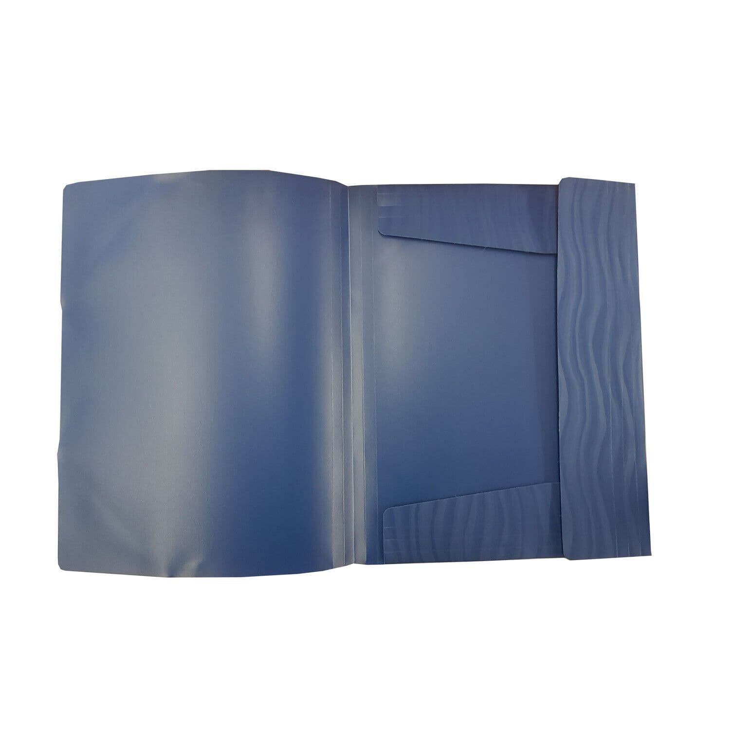 5 x A4 BLUE ORGANISER DOCUMENT WALLET FILE office school folder stationery