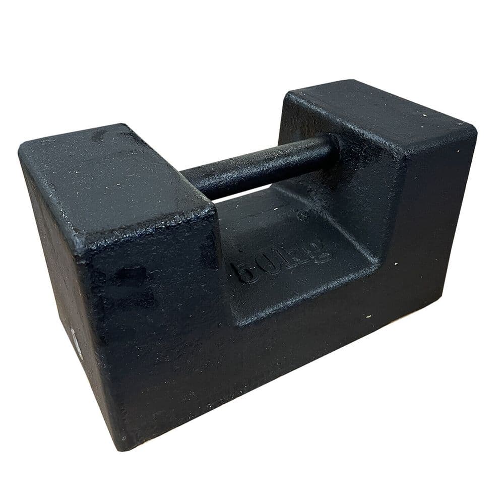 50kgs BLACK PAINTED HAND TEST WEIGHTS CARRY HANDLE testing trawling fishing