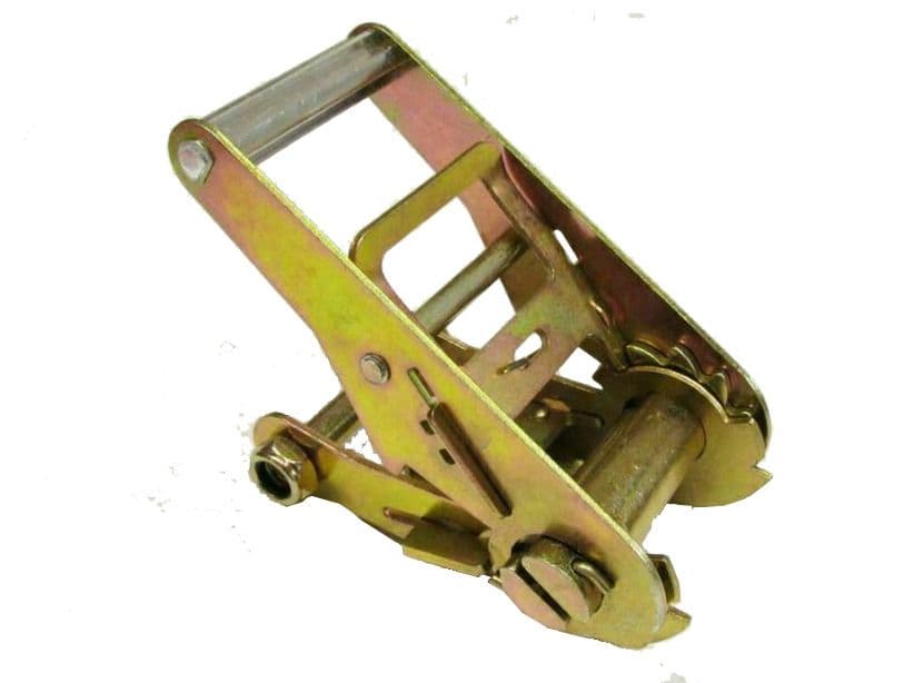 50mm x 5 Ton PLATED SHORT NARROW RATCHET HANDLE BUCKLE lashing webbing ...