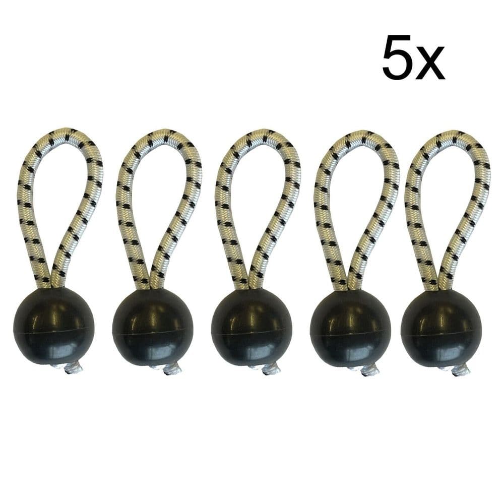 5mm x 76mm ELASTIC BUNGEE SHOCK CORD BALL LOOPS 5/10/20/50 pcs marine ...