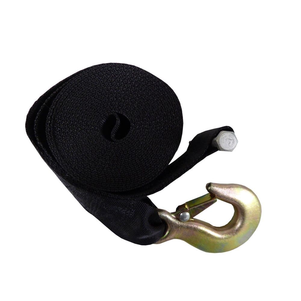 6 metre x 50mm WINCH STRAP with HOOK trailer marine boat yacht car hand ...