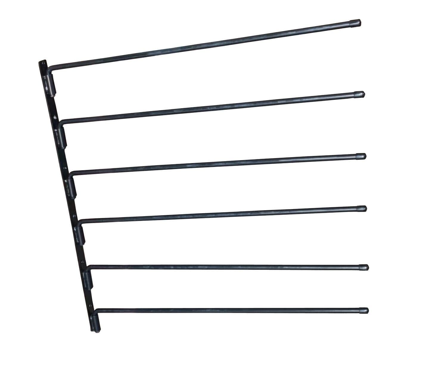 6 Rung Swing Out Horse Saddle Pad Blanket Rack Equestrian stable tack room