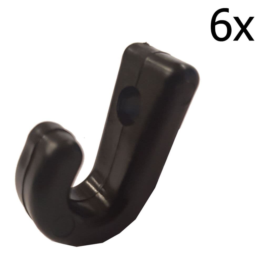 6 x KAYAK LASHING HOOKS TIE DOWN BUNGEE CORD HOLDER trailer marine boat ...