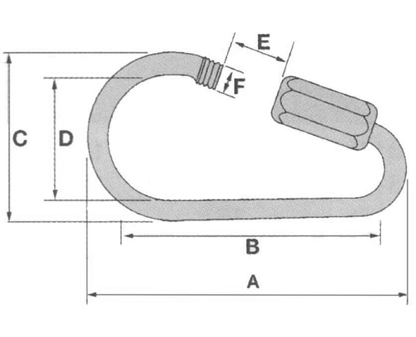 6mm STAINLESS STEEL MARINE PEAR SHAPED QUICK REPAIR LINK yacht chain rope