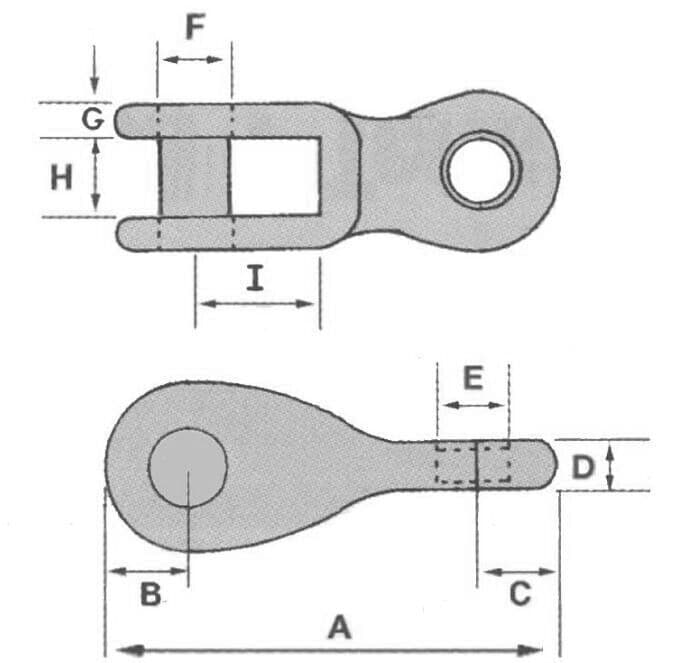 6mm STAINLESS STEEL MARINE TOGGLE rigging boat screw yacht deck rope