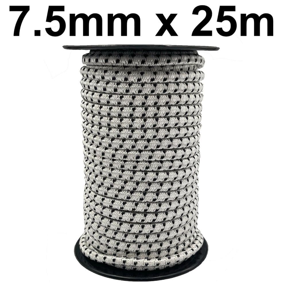 7 5mm x 25m Electric Fence Bungee Gate Cord - Elastic Rope horse farm ...