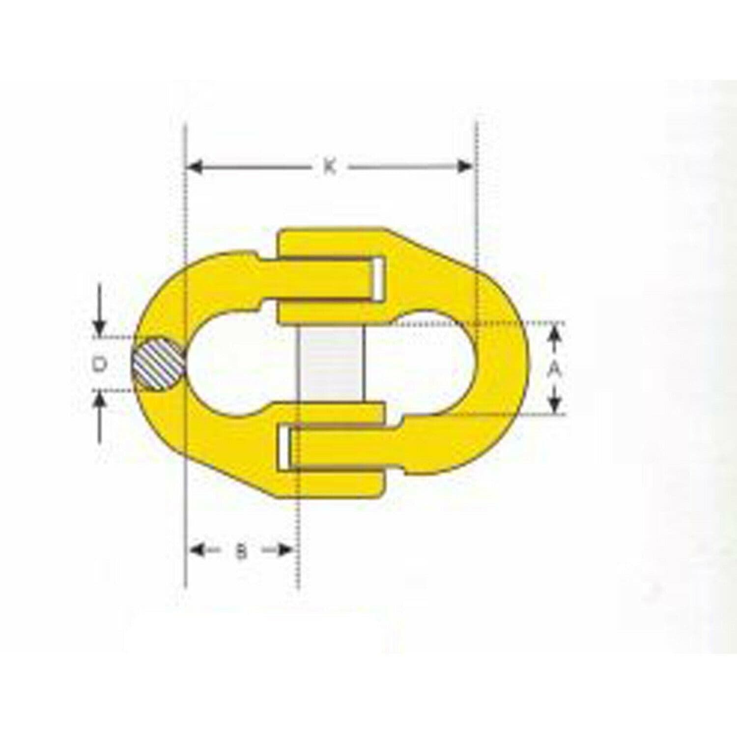 7mm GRADE 8 ALLOY STEEL CHAIN COMPONENT CONNECTORS lifting lashing ...