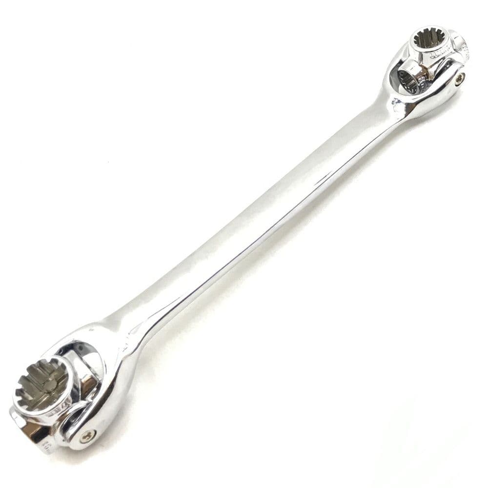 8 in 1 ROTATING SOCKET WRENCH SPANNER 8mm 10 11 12 13 14 16 17 and 19mm ...