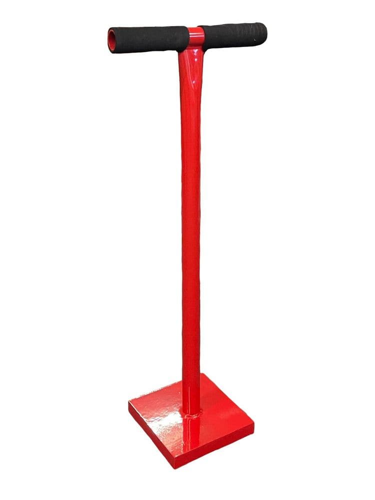 8" X 8" 11kg / 24lbs Earth Rammer Head Hand Tamper T Handle tarmac ...