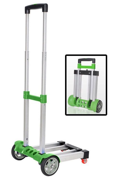 80kg LIGHTWEIGHT FOLDING TROLLEY LUGGAGE CART TRUCK airport boat ...