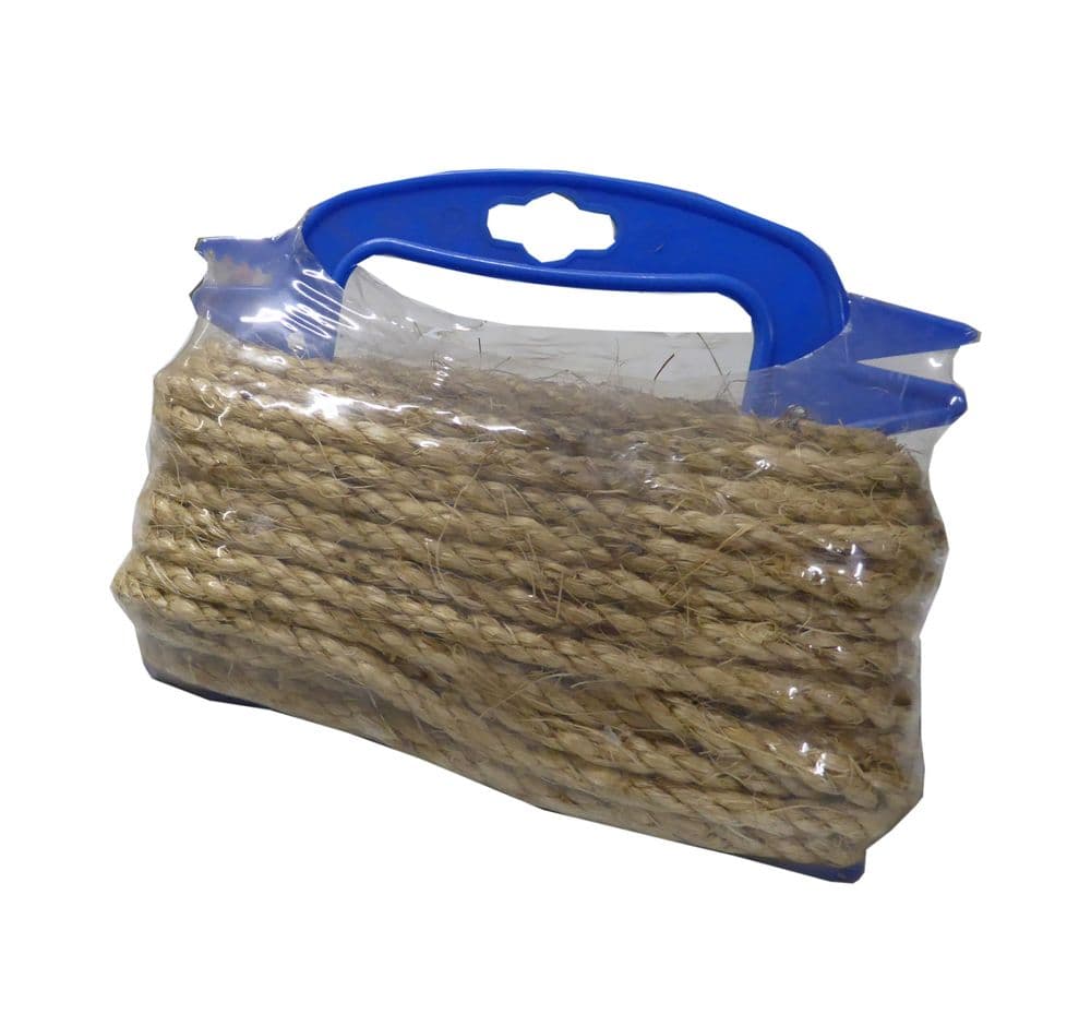 8mm dia x 15 metres Natural Sisal Rope marine boat agricultural fishing