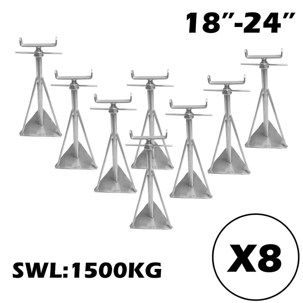 8x Static Caravan Axle Stands Extra Large Wide Mobile Home Support 18 ...