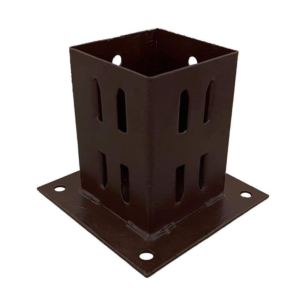 Bolt Down Post Support For Fence Posts - 75mm x 75mm