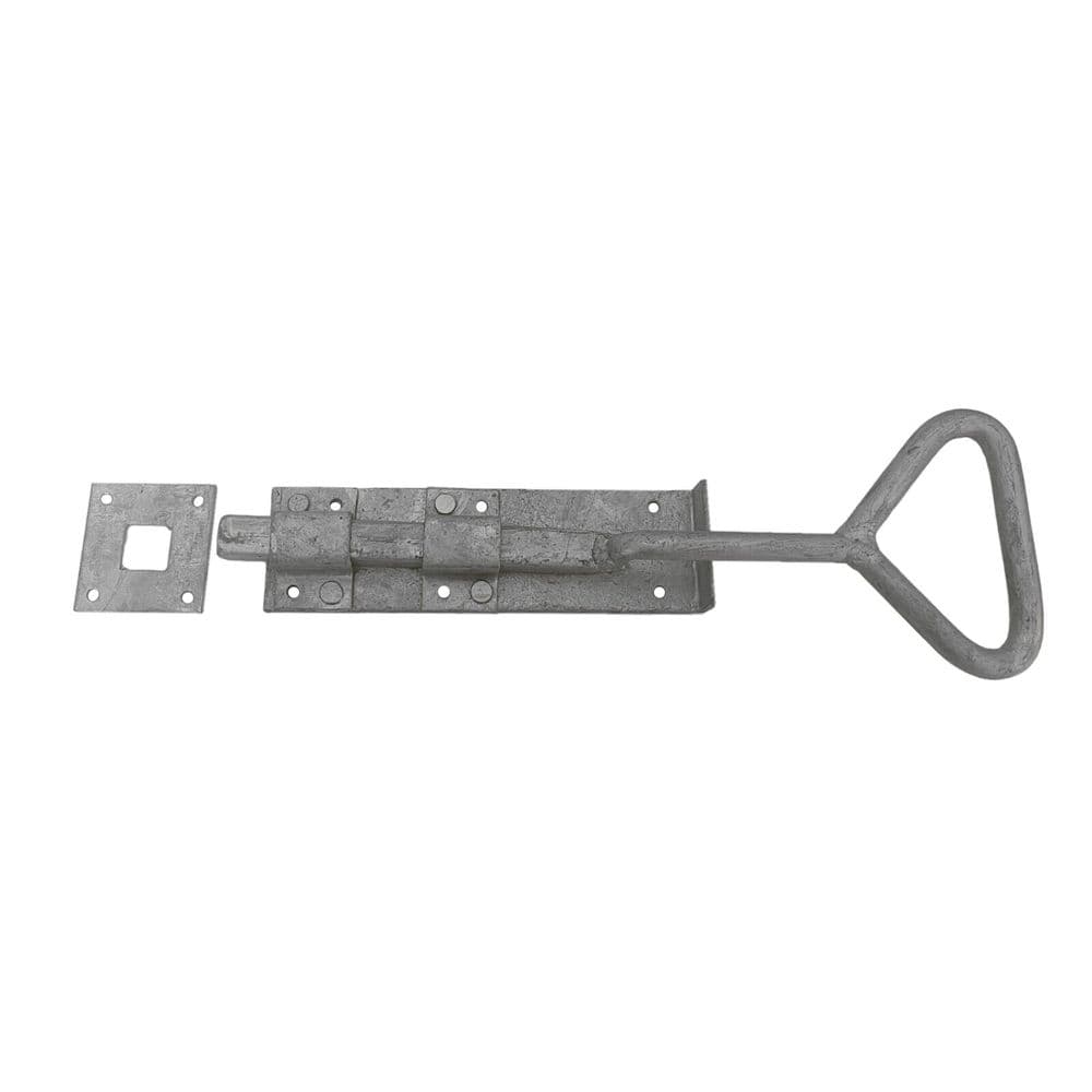 Bow Handle Drop Down Bolt Galv Black 12"/24" Shed Garage Stable Door ...