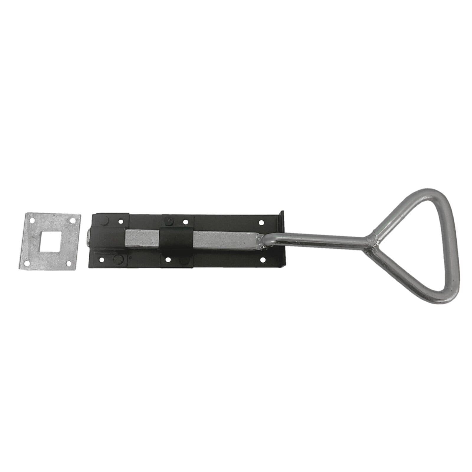 Bow Handle Drop Down Bolt Galv Black 12"/24" Shed Garage Stable Door ...