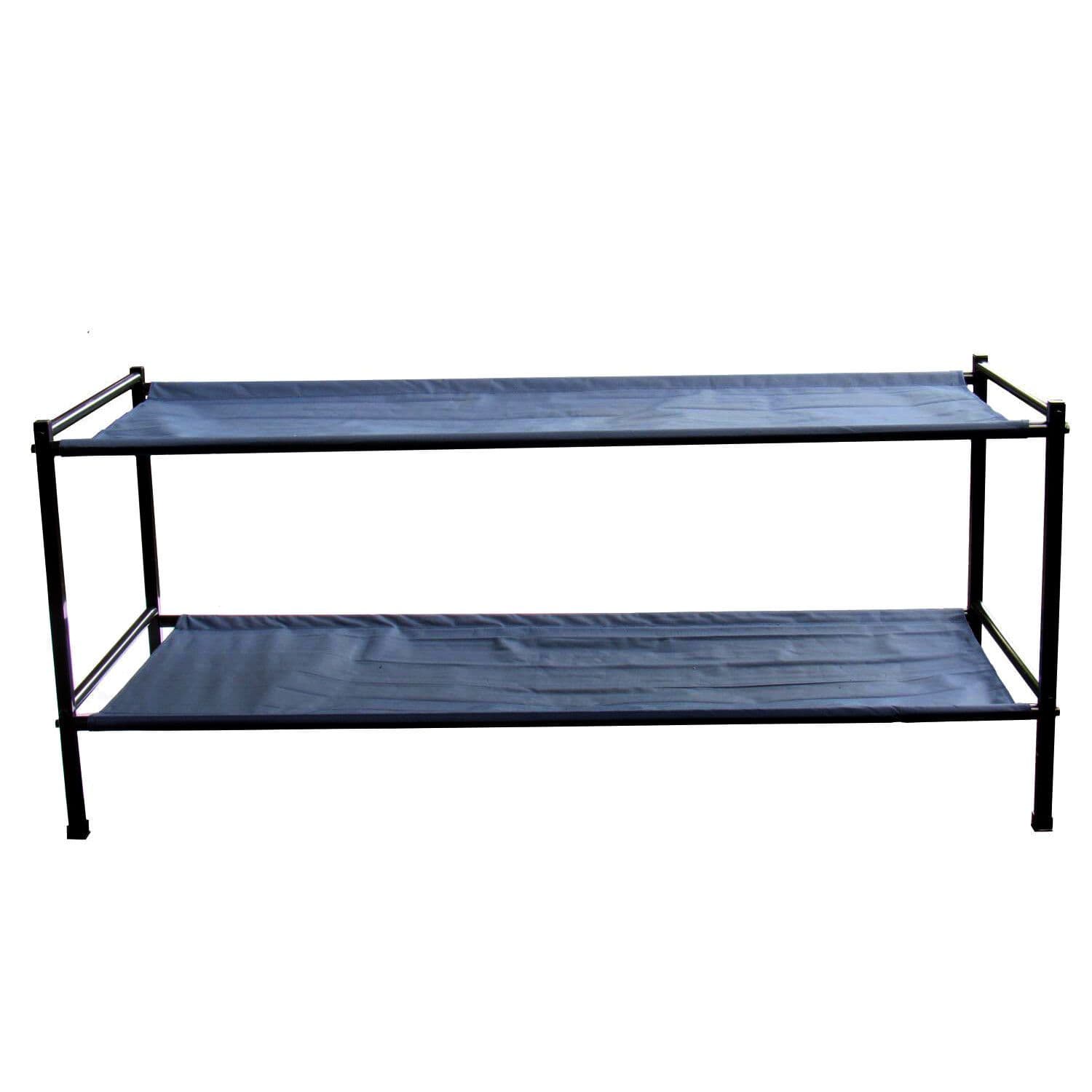Camping Outdoor Bunk Bed & Carry Bag Duo Steel Frame Tent Caravan Motorhome