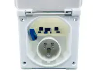 Caravan 240v Mains Flush Mounted inlet 3 Pin Plug External Hook Up Socket