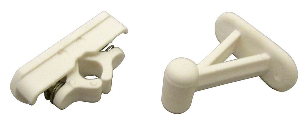 CARAVAN and MOTORHOME DOOR RETAINER CATCH CLIP