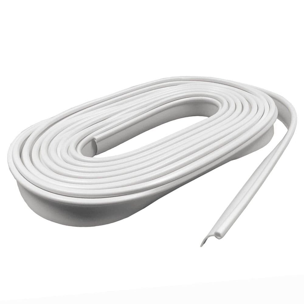 CARAVAN AWNING RAIL PROTECTOR STRIP x 12 metres WHITE motorhome