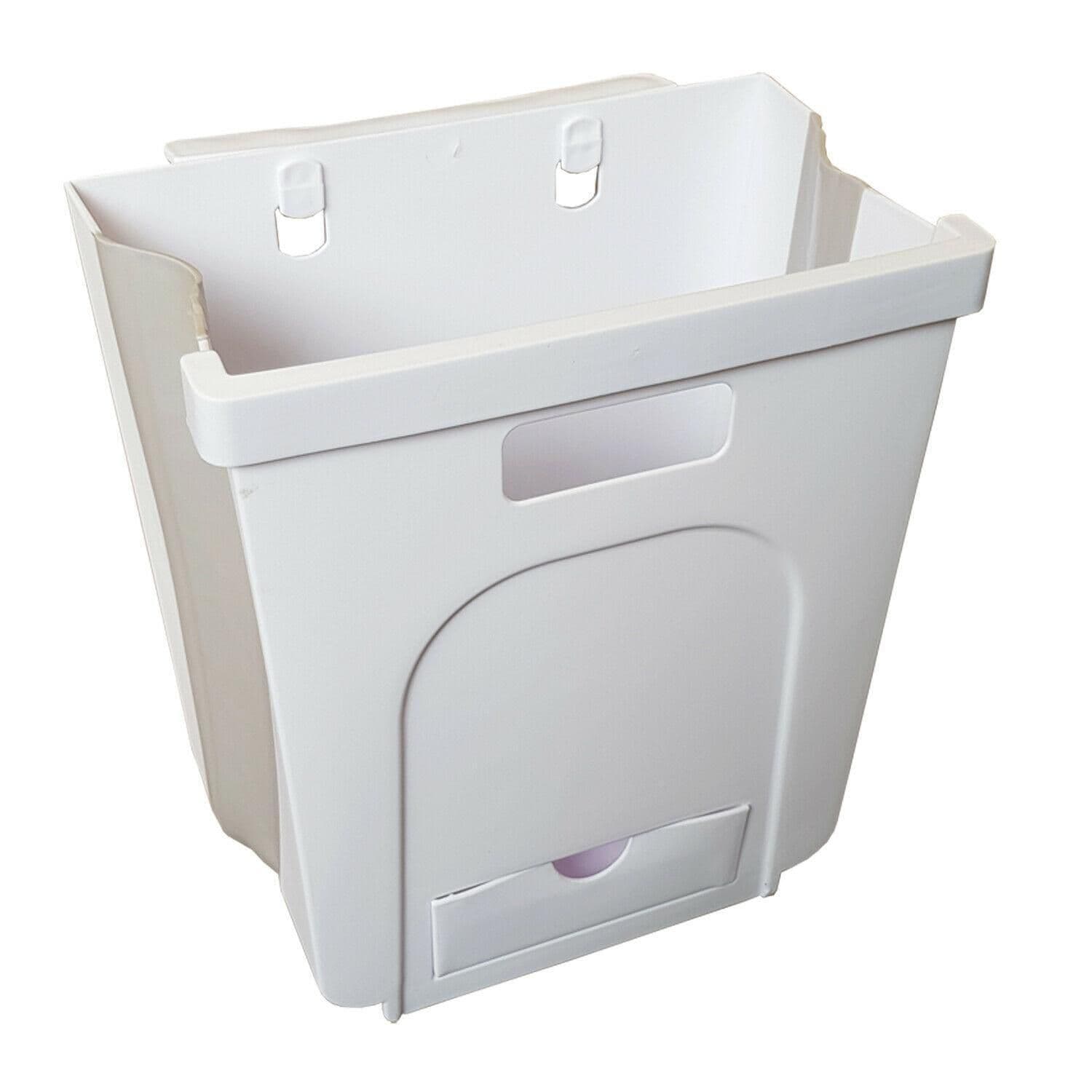CARAVAN COLLAPSIBLE FOLDING CUPBOARD DOOR WASTE BIN - WHITE motorhome ...