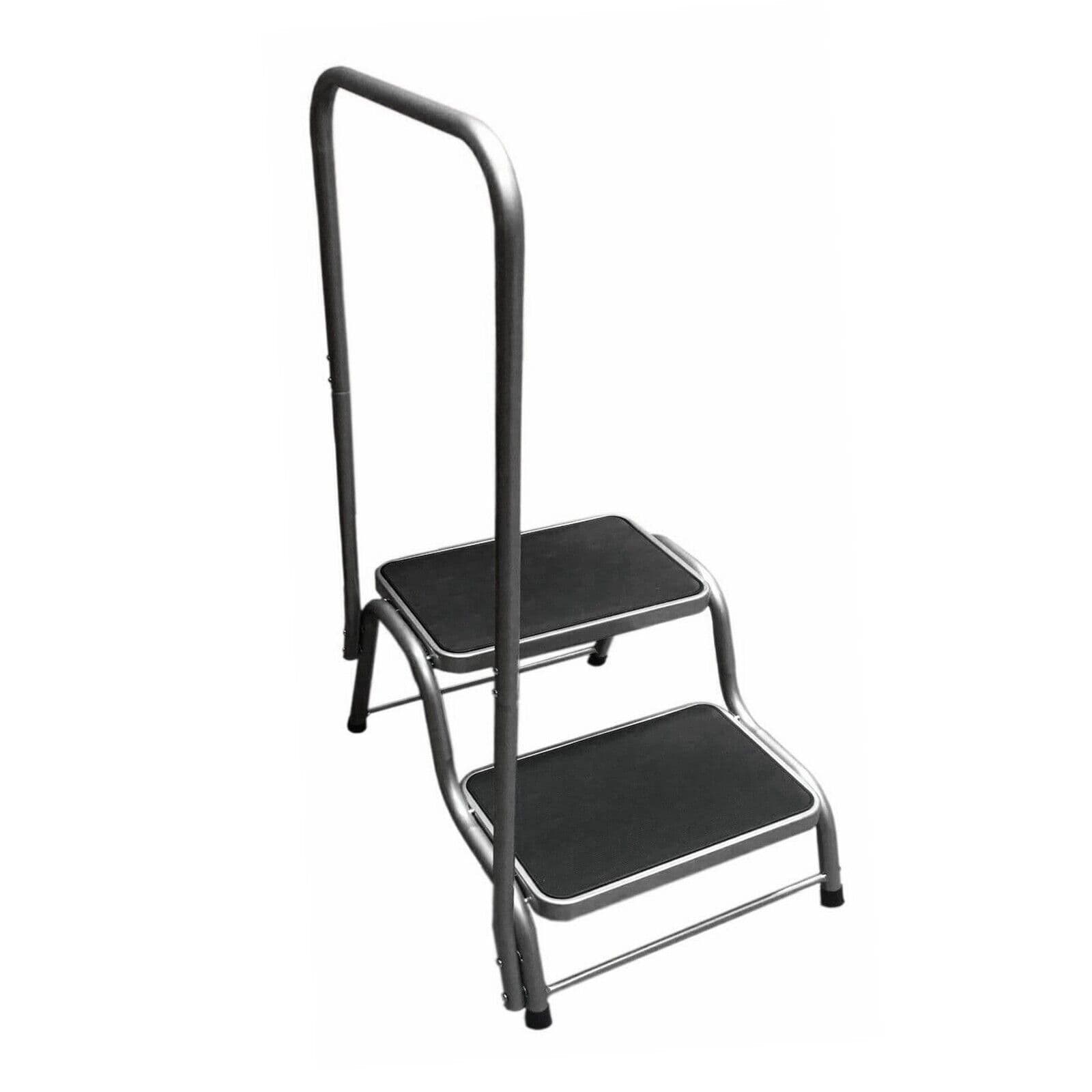 Caravan Double Step with Handrail Support Handle Anti Slip Motorhome ...