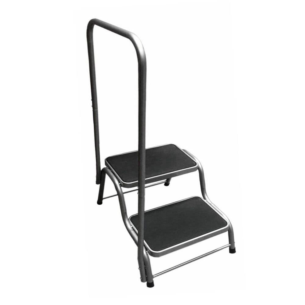 Caravan Double Step with Handrail Support Handle Anti Slip Motorhome ...