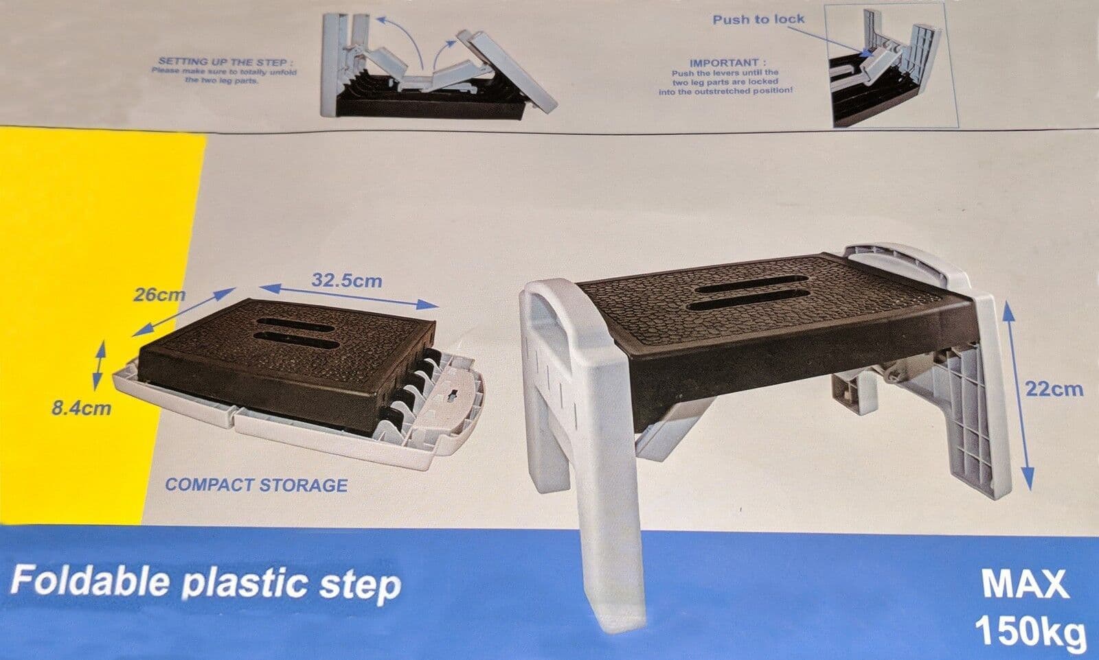 CARAVAN MULTI PURPOSE FOLDING SINGLE STEP - compact foldable step for ...